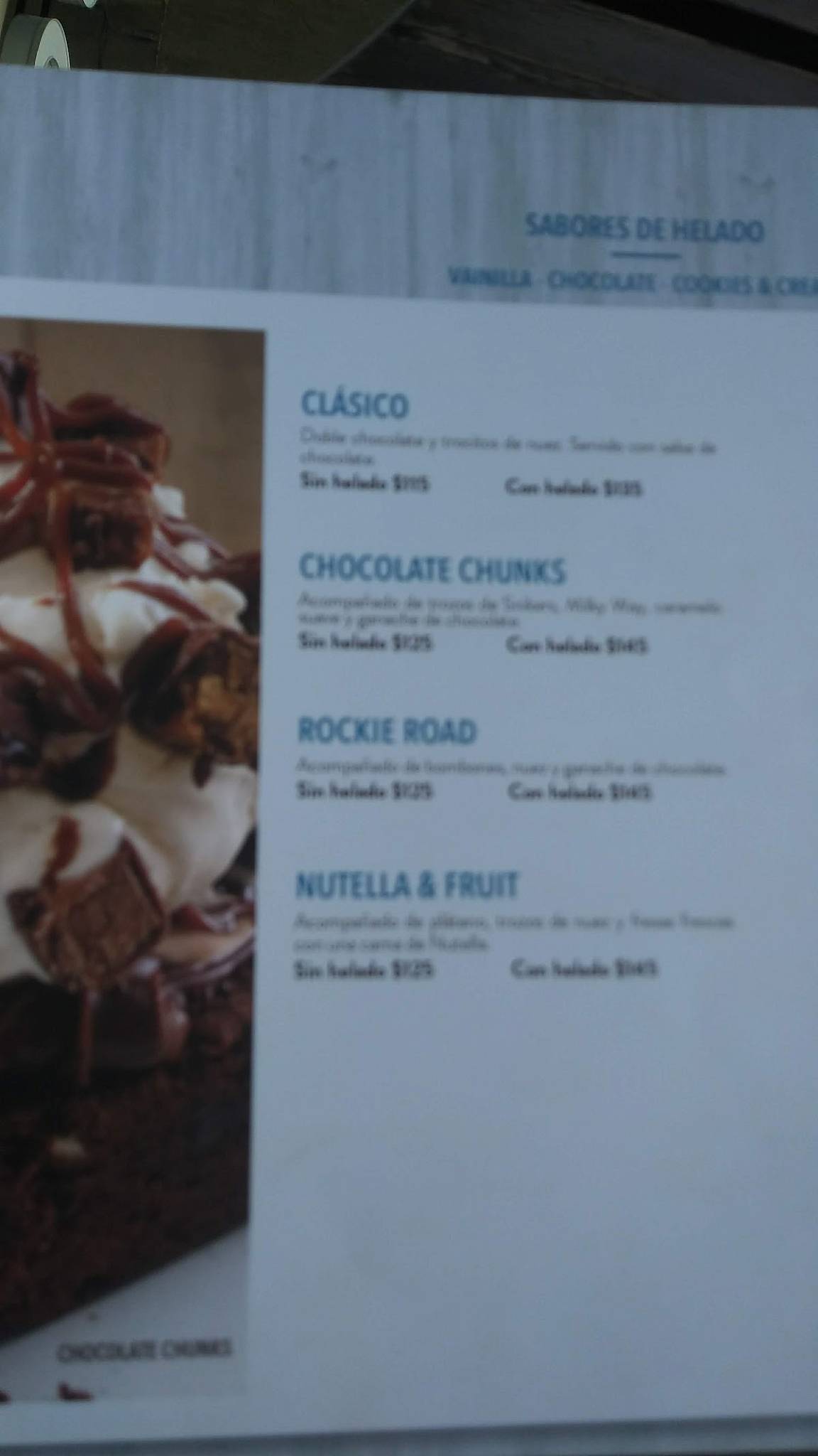 Carta del restaurante La Postreria 77 Cumbres, Monterrey, Paseo del los ...