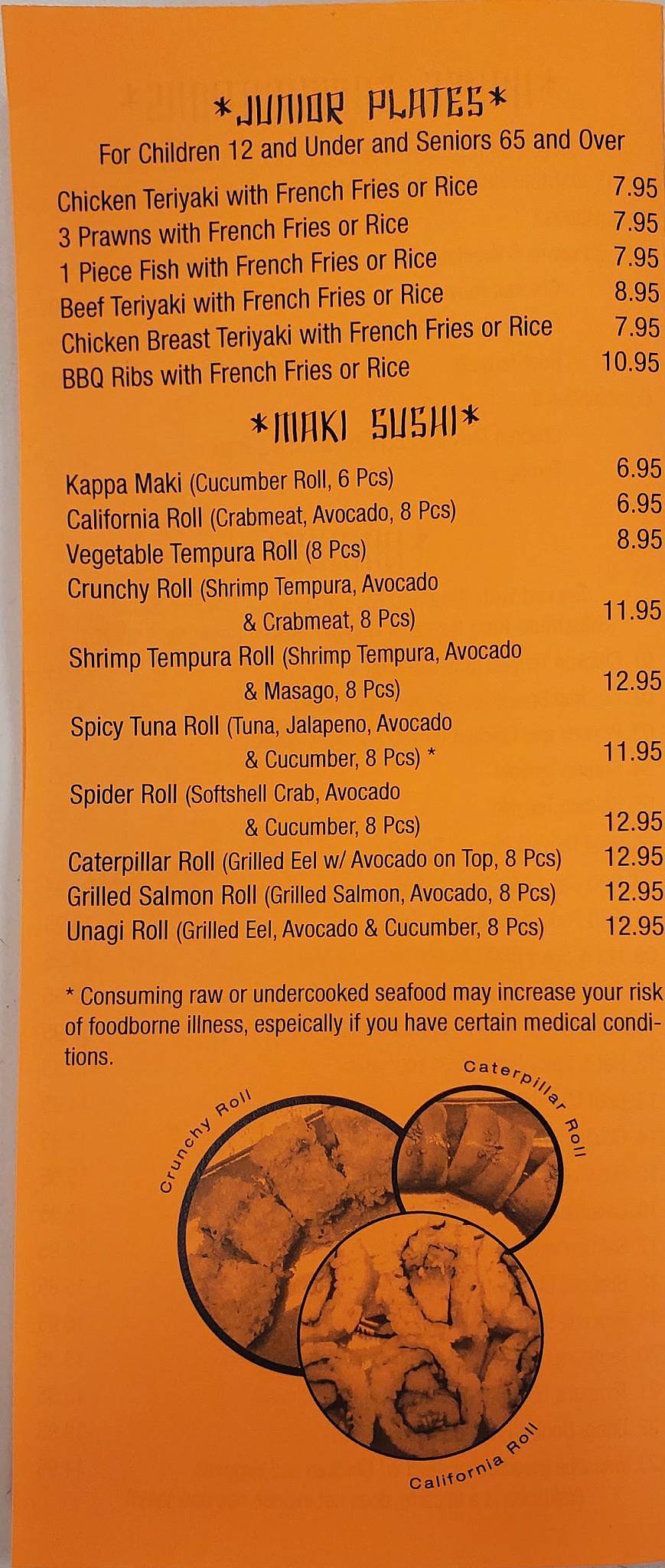 Menu at Moon's Kitchen restaurant, Morgan Hill