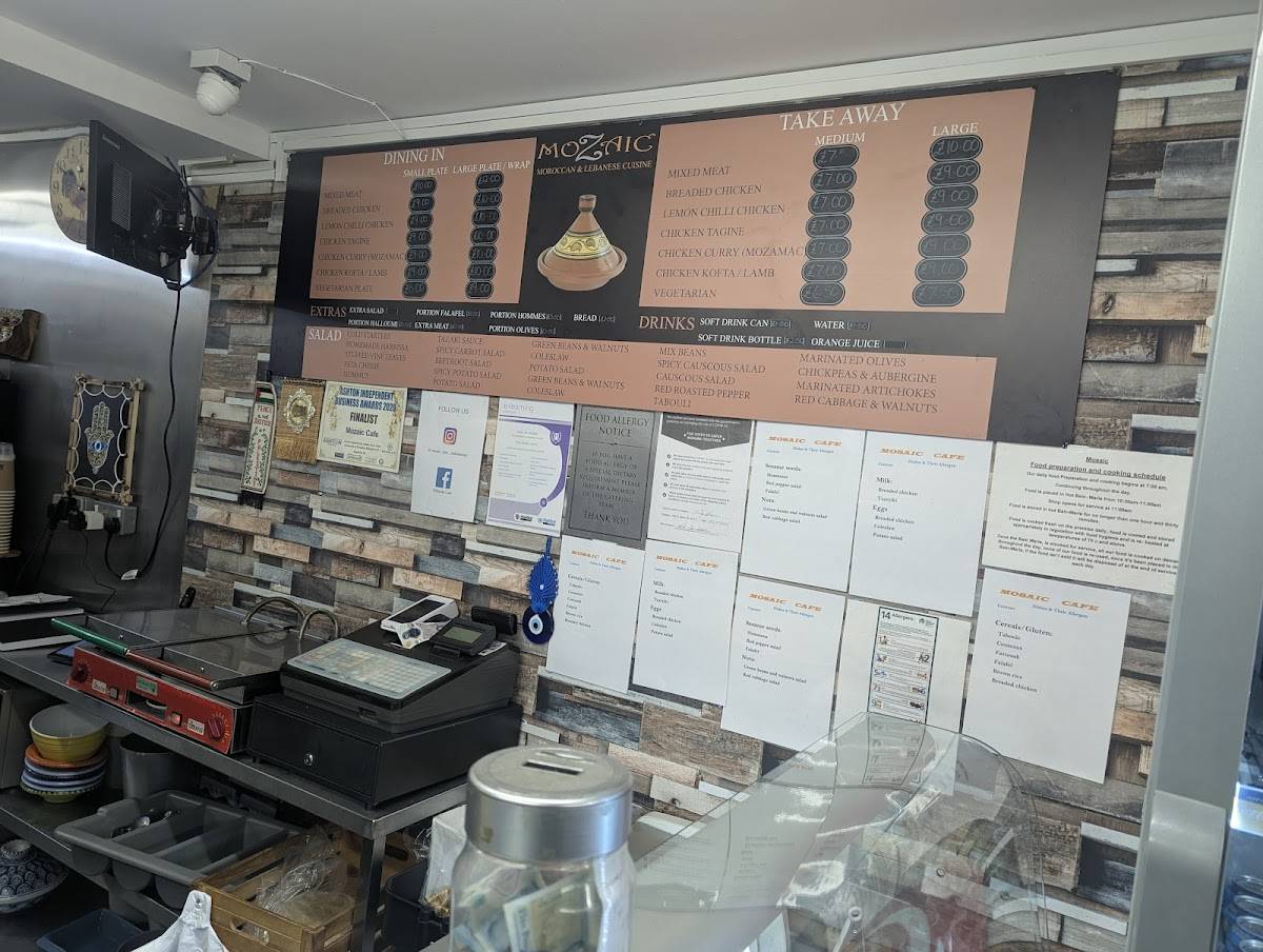 Menu at Mozaic Cafe & Delicatessen, Ashton-under-Lyne