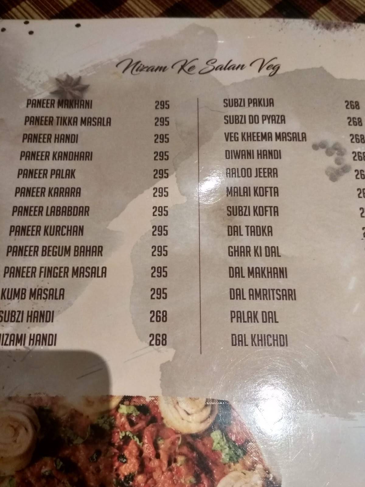 Menu at Mughal Mahal, Pimpri-Chinchwad, 153/3
