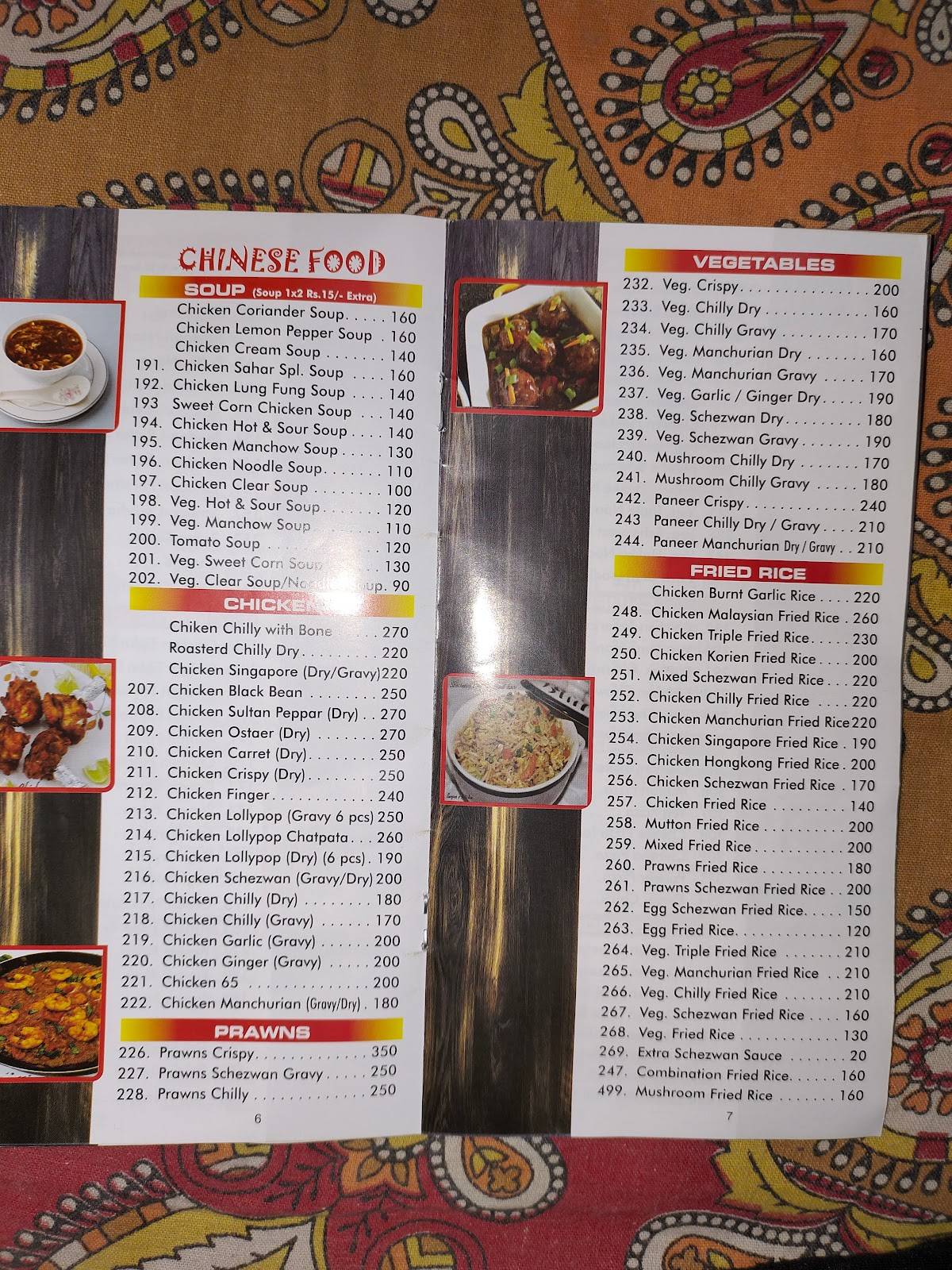Menu at New Cafe Sahar The Family Restaurant, Mumbai, Sahar Rd
