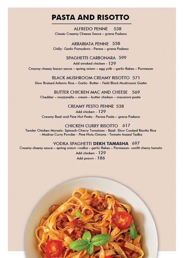 Menu at Diablo Mumbai, Mumbai, Pandurang Budhkar Marg