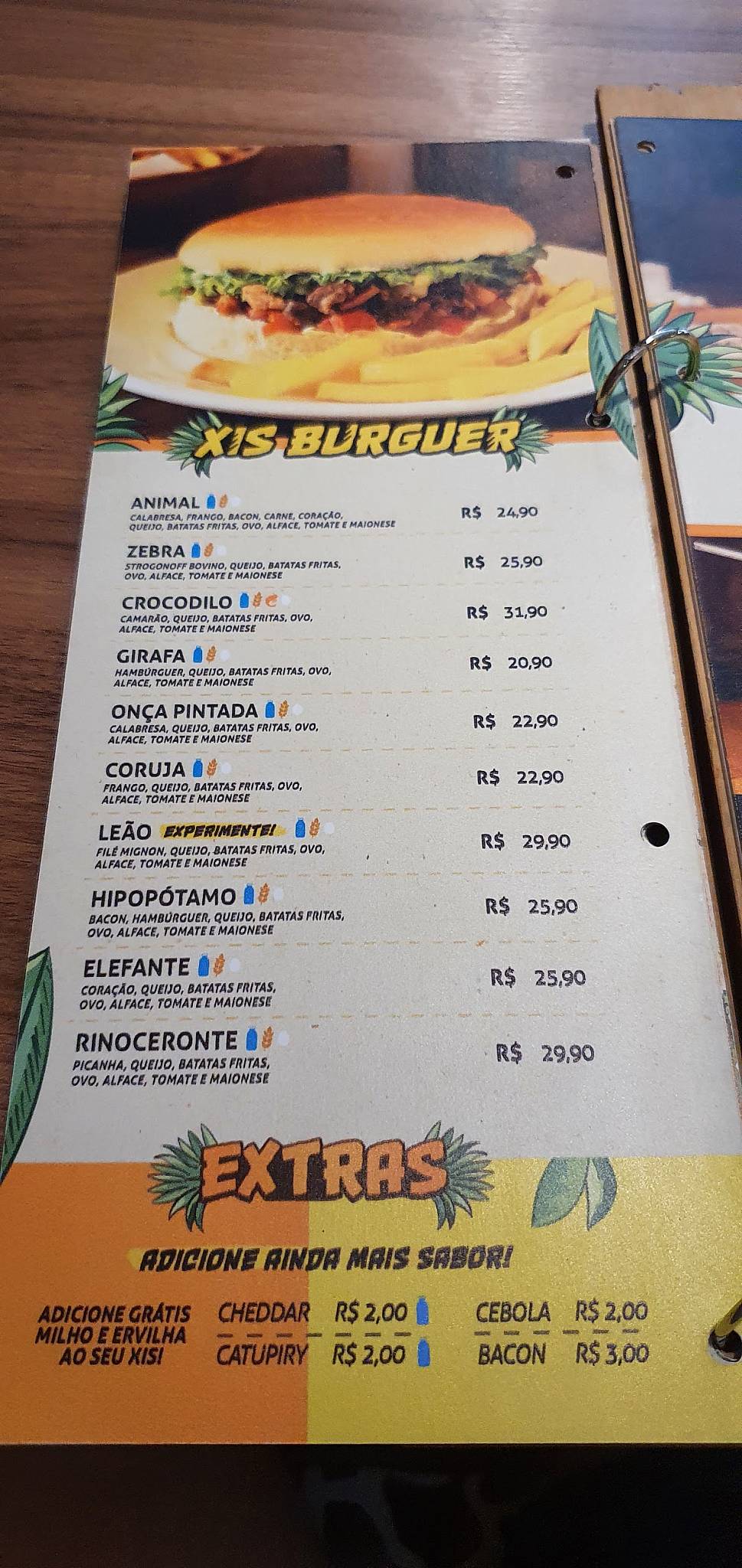 Menu em Mundo Animal Lanchonete Temática - Porto Alegre pub & Bar ...