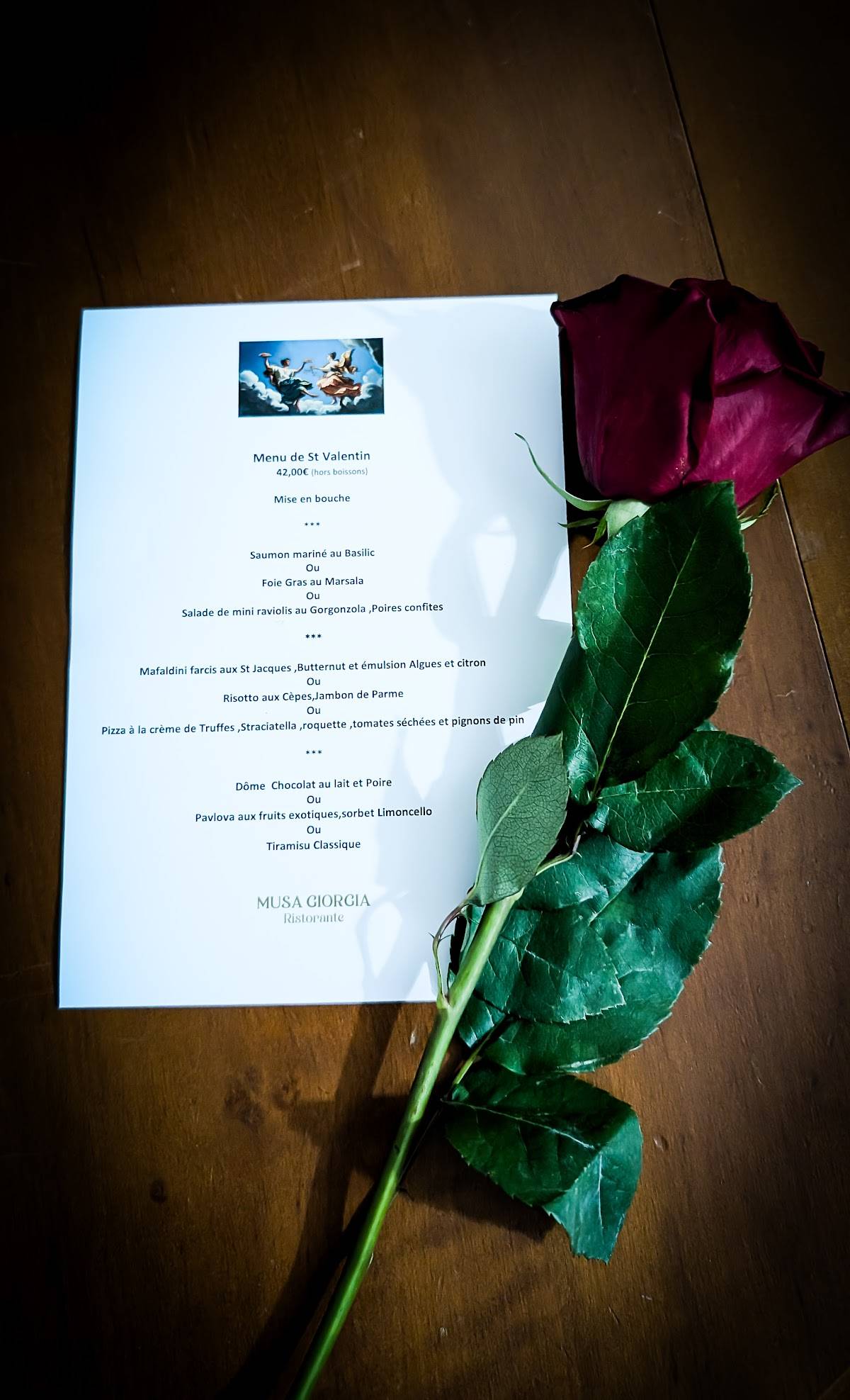 Menu au Musa Giorgia Ristorante restaurant, Ifs