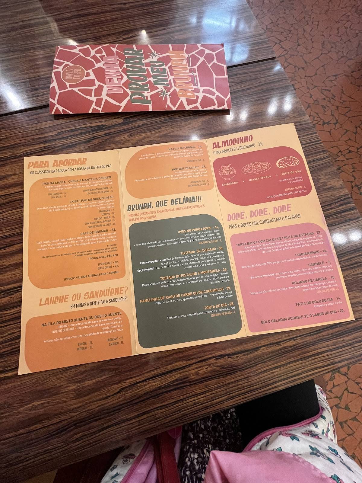 Menu em Na Fila do Pão restaurante, São Paulo, R. Margarida