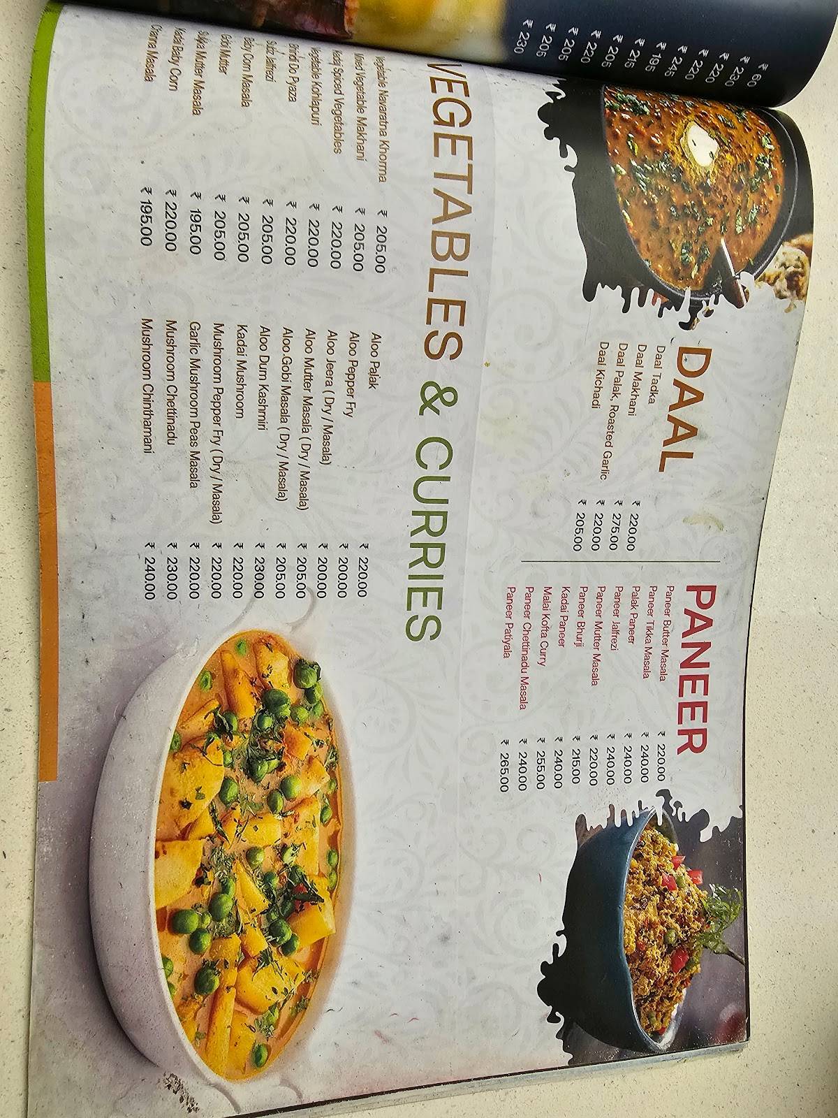 Menu at Nagerkovil Arya Bhavan, Coimbatore, 751