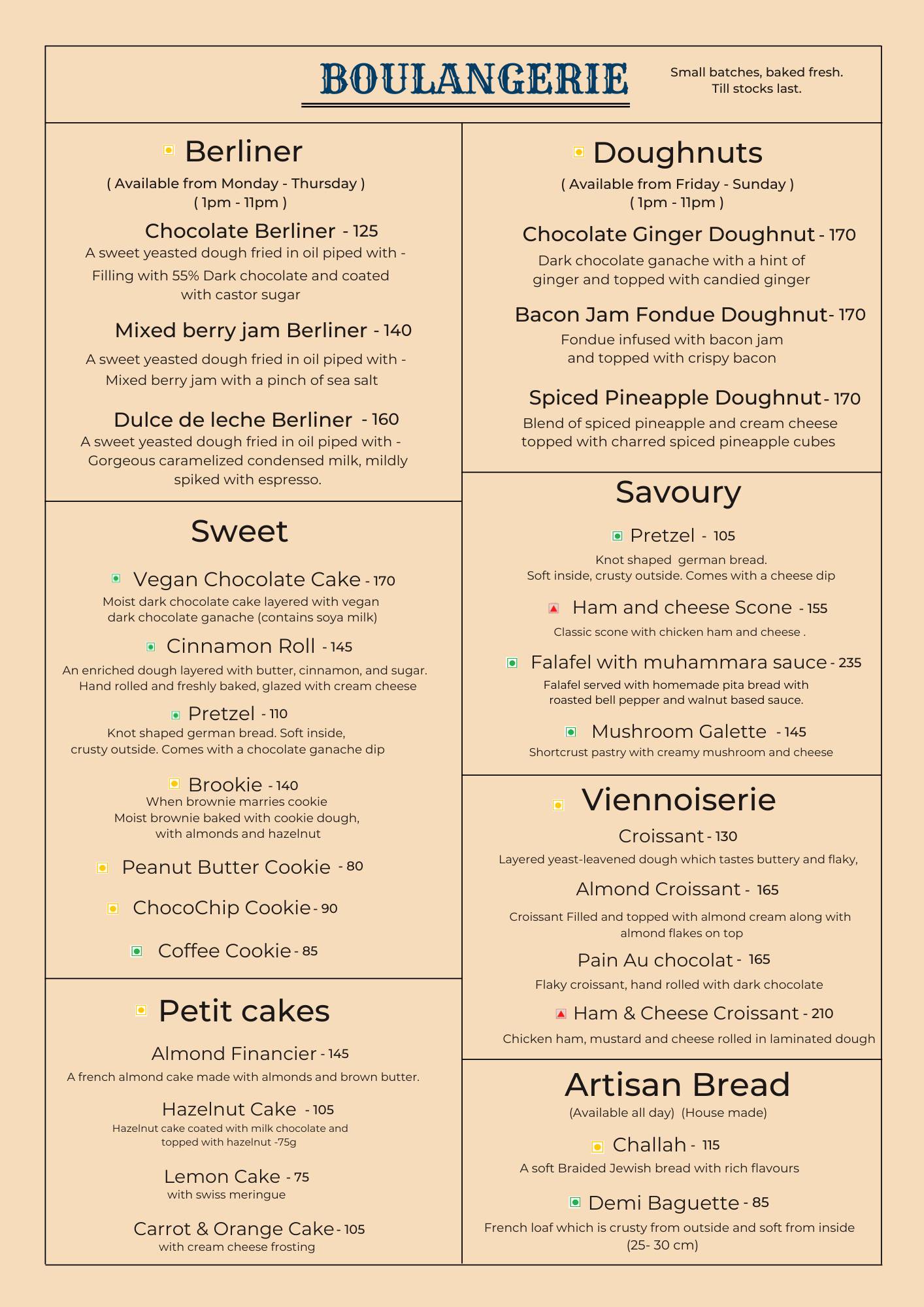 Menu at Corridor Seven Coffee Roasters, Nagpur