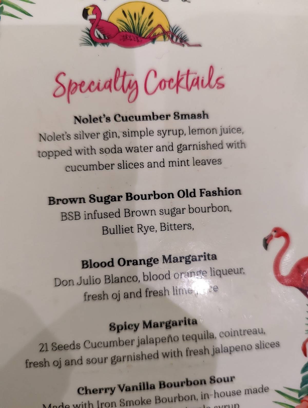 Menu at Alice Sweetwater's Bar & Grille, Naples