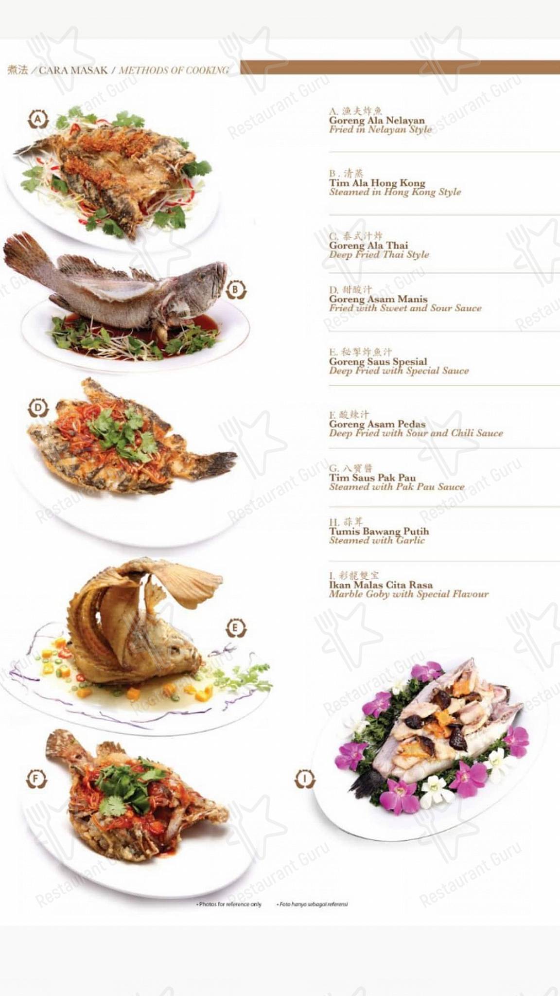 Menu at Nelayan Seafood Restaurant, Jakarta, Jl. Karang Bolong Raya No.8