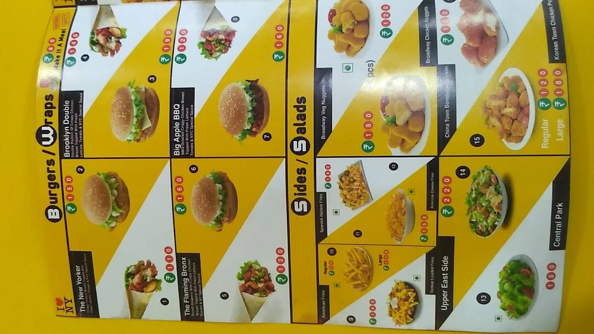 Menu at New York Chicken, Bhatkal, Sm yahya road