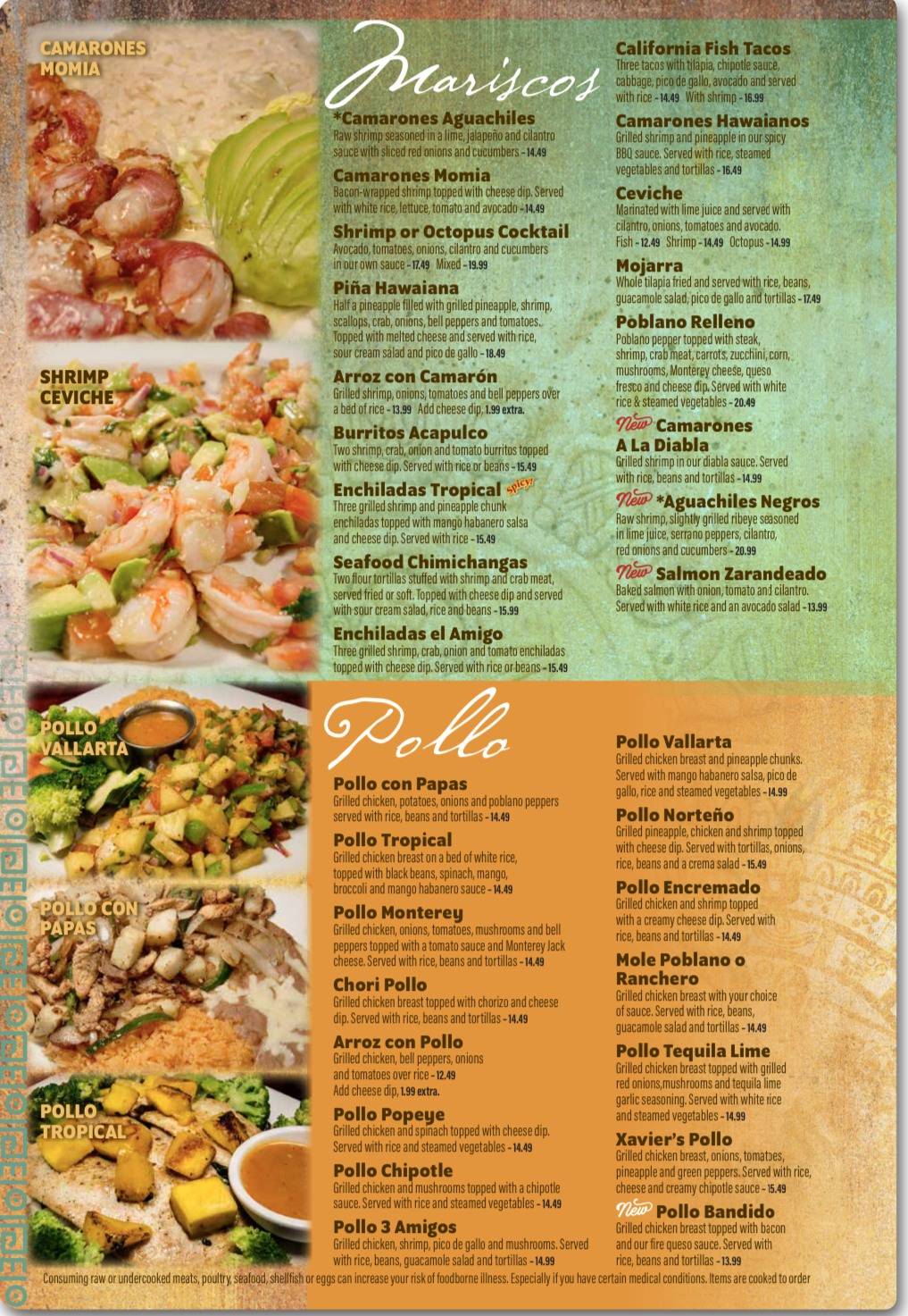 Menu at 3 Amigos Mexican Restaurant Kiln Creek, Newport News, Kiln ...