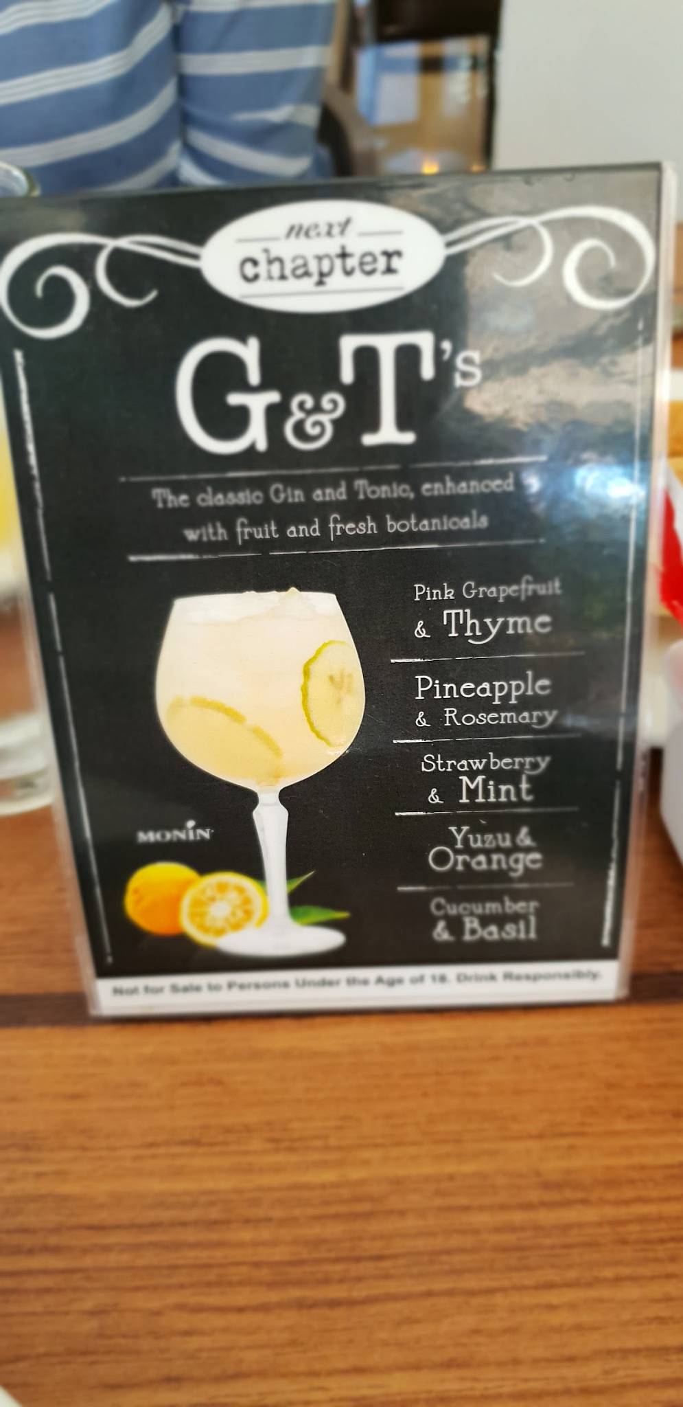 Menu at Next Chapter Restaurant, Durban