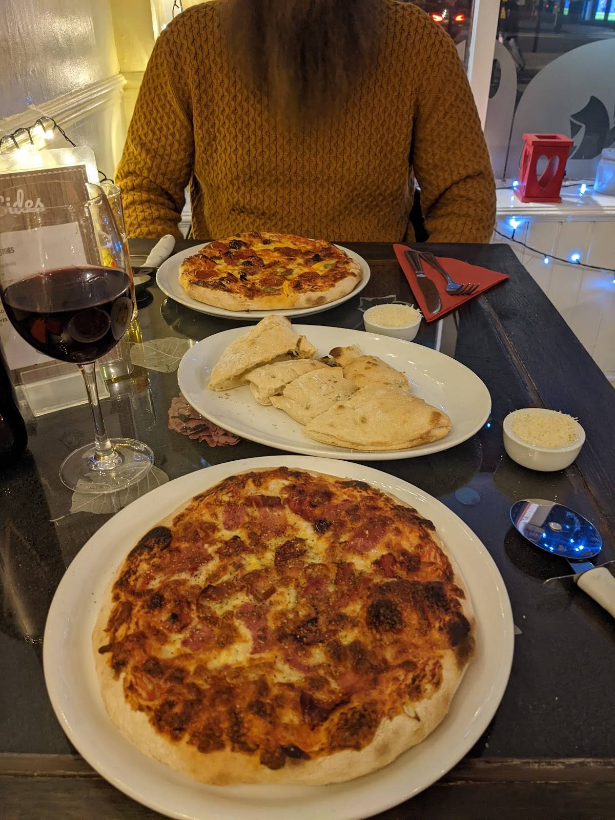 Menu at Nico's restaurant, Derby