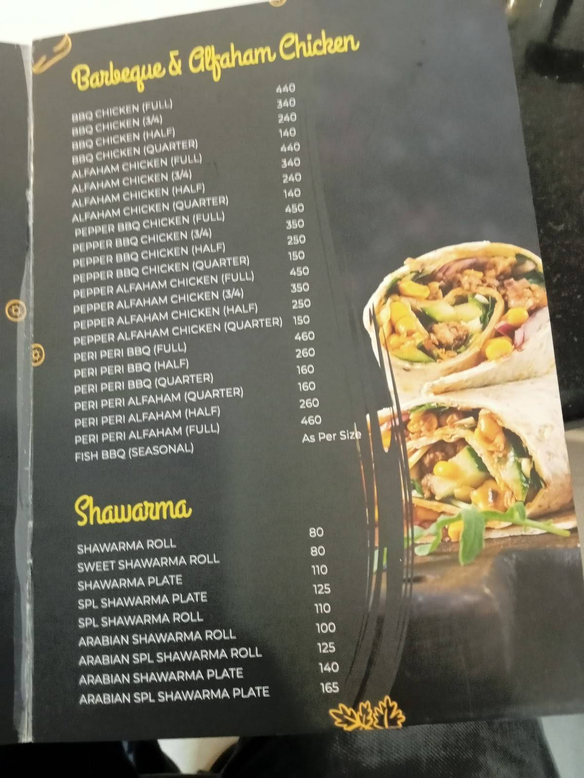 Menu at Noon Arabian Grill Hotel, Tirunelveli, 07