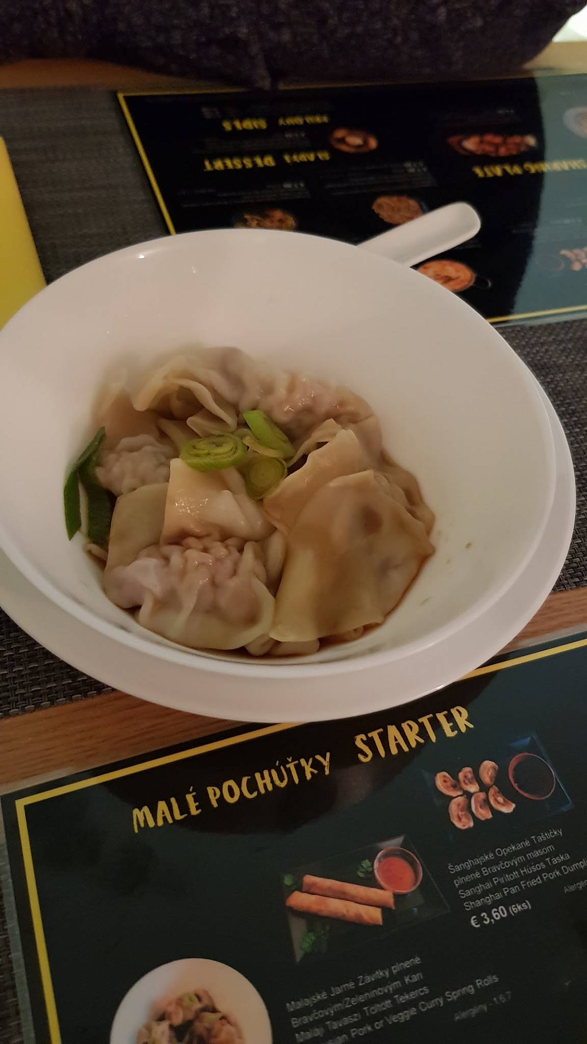 Menu at Nostalgia restaurant, Fiľakovo