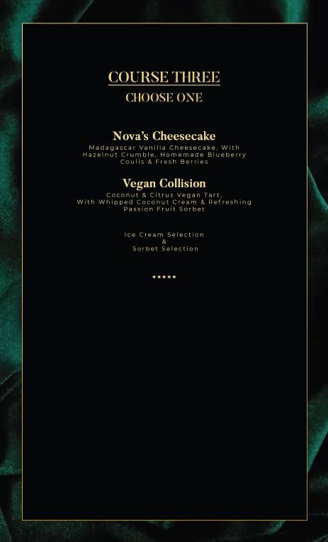 Menu at Nova Restaurant and Lounge, Dubai