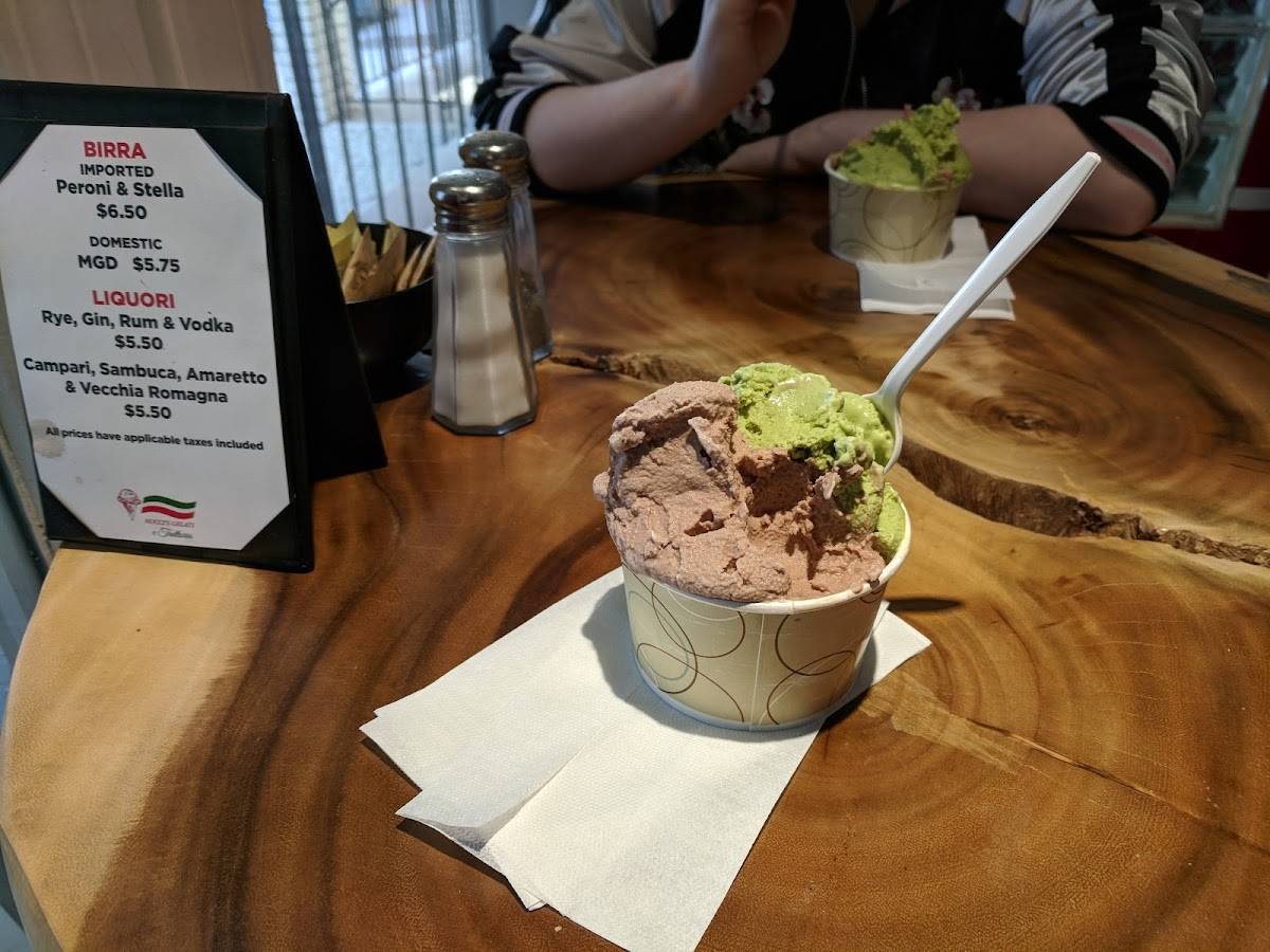 Menu at Nucci's Gelati cafe, Winnipeg