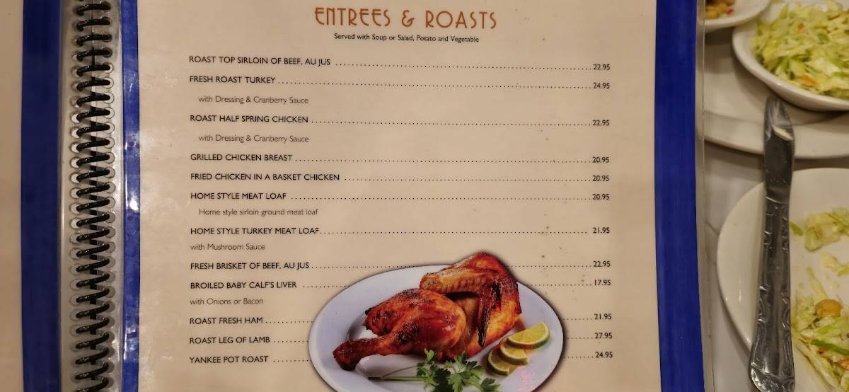 Menu at Oasis Diner restaurant, New York City, Flatbush Ave
