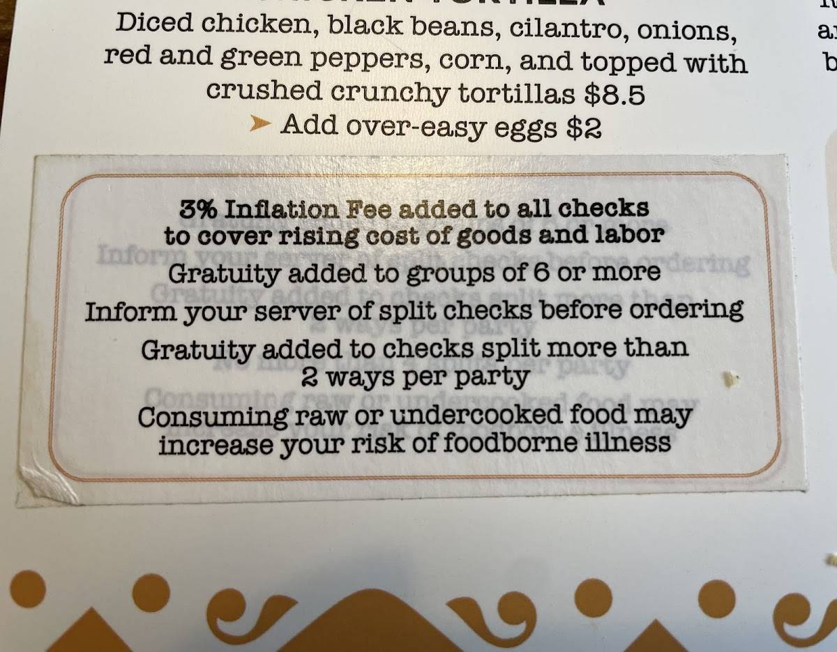 Menu at Papi's Tacos Ocean City restaurant, Ocean City
