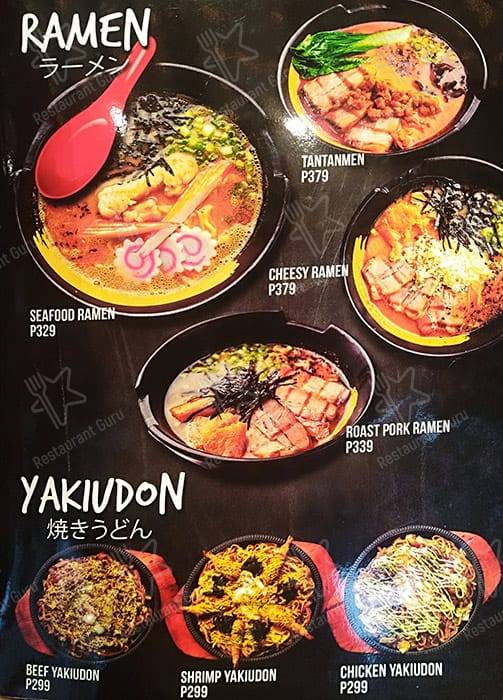 Menu at Octoboy restaurant, Quezon City, 186 Tomas Morato Avenue