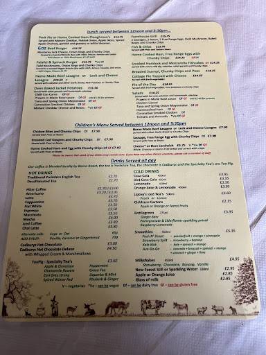 Menu at Old Farmhouse Restaurant & Tea Rooms, Ringwood, The Old Farmouse