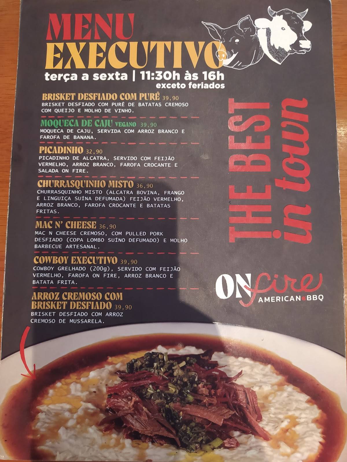Menu em On Fire American BBQ, Niterói