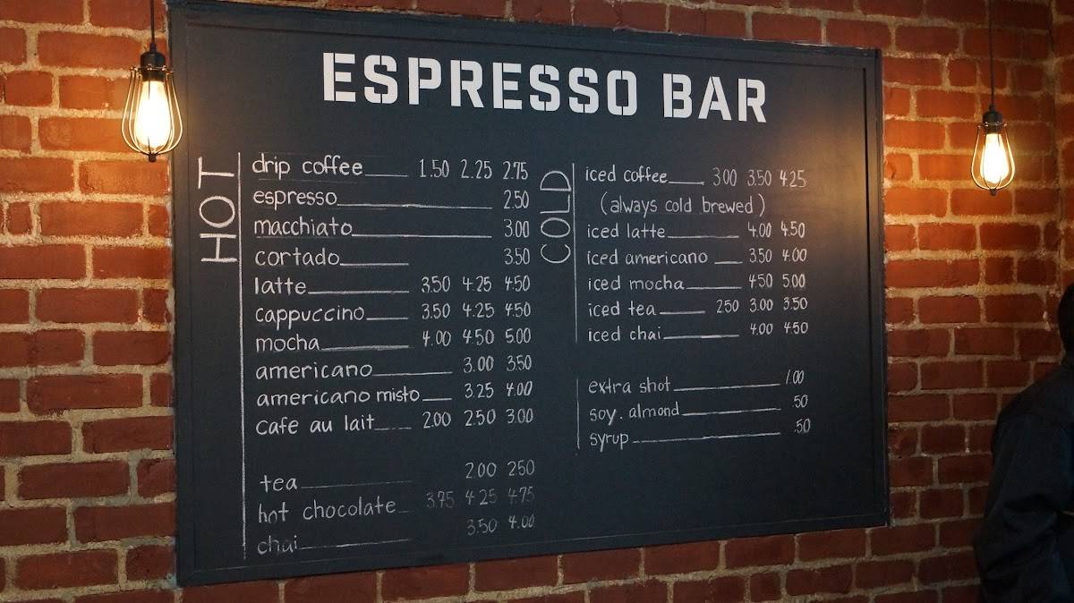 Menu at Open Kitchen restaurant, New York City, 123 William St