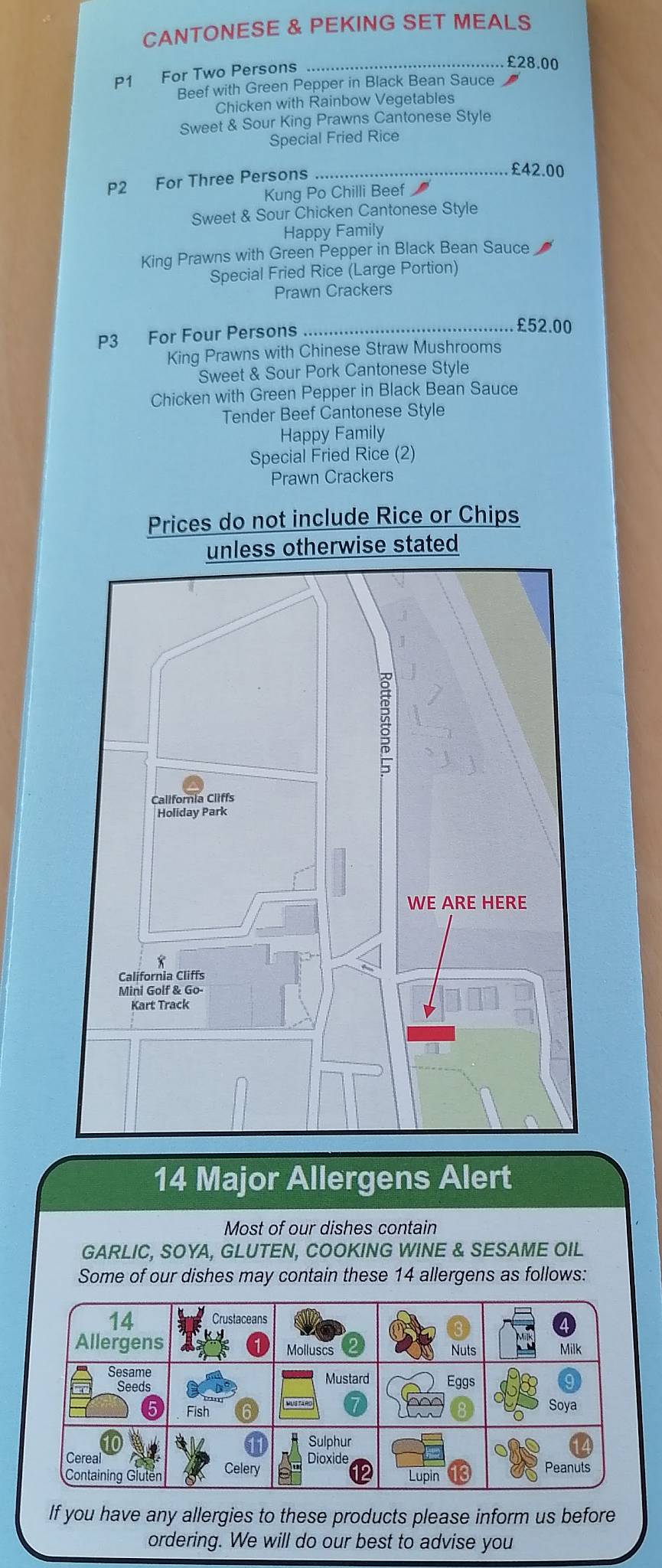 Menu at Orchid House Chinese fast food, Ormesby Saint Margaret