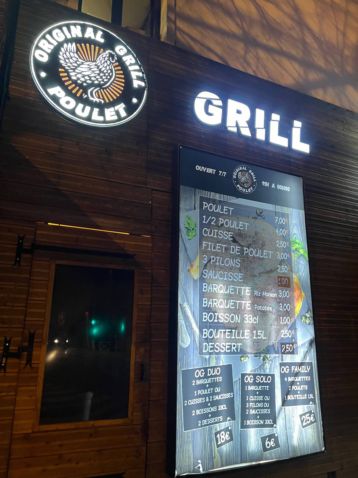 Menu au Original Grill Poulet restaurant, Montrouge, 122 Av. Verdier