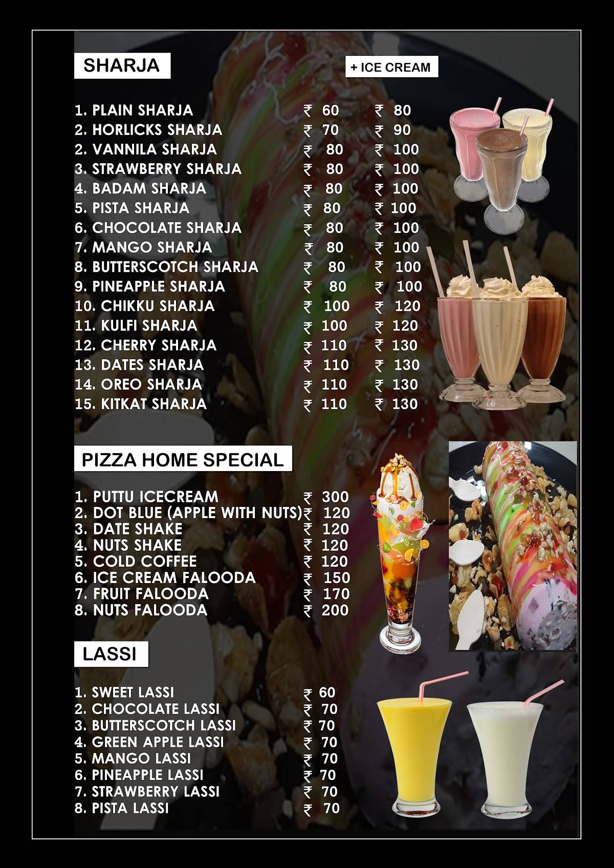 Menu at PIZZA HOME, Marthandam