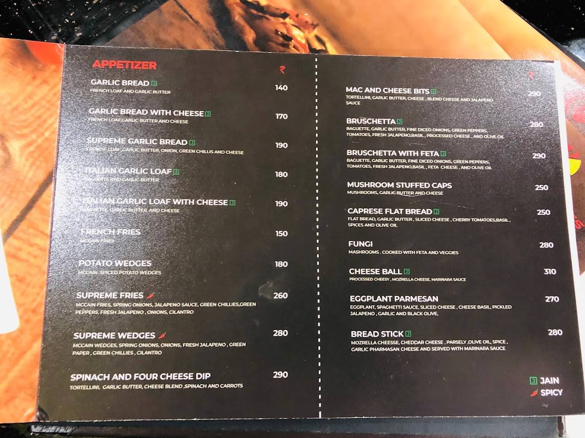 Menu at P'S Delicacies, Bardoli, 52-59