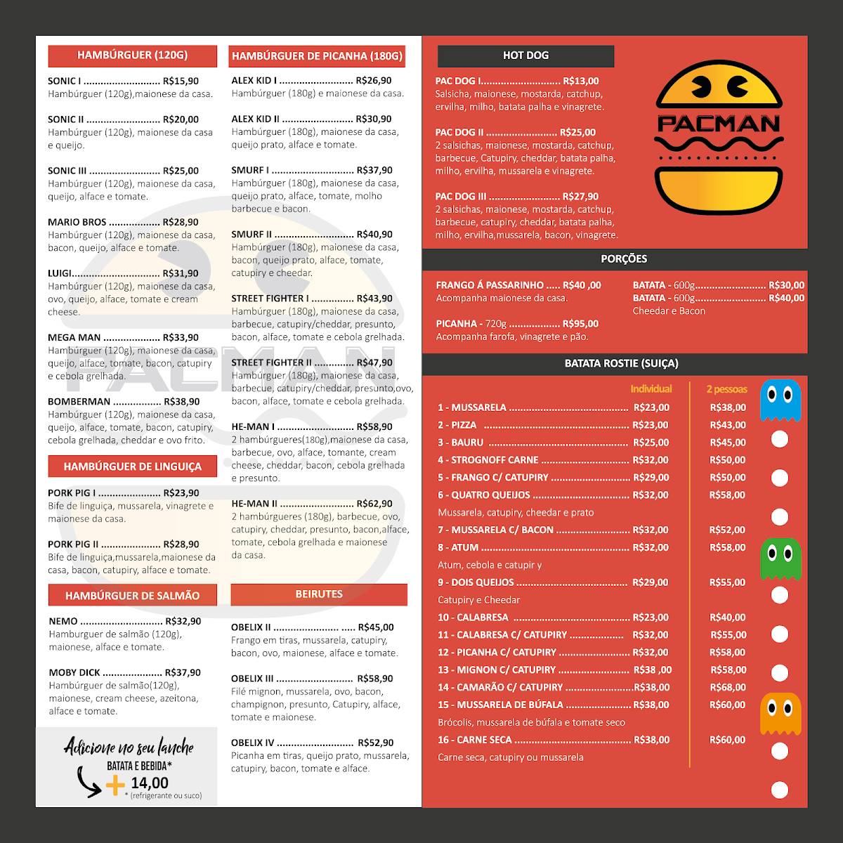 Menu em Pac man Hamburgueria - São Bernardo Do Campo restaurante, São ...