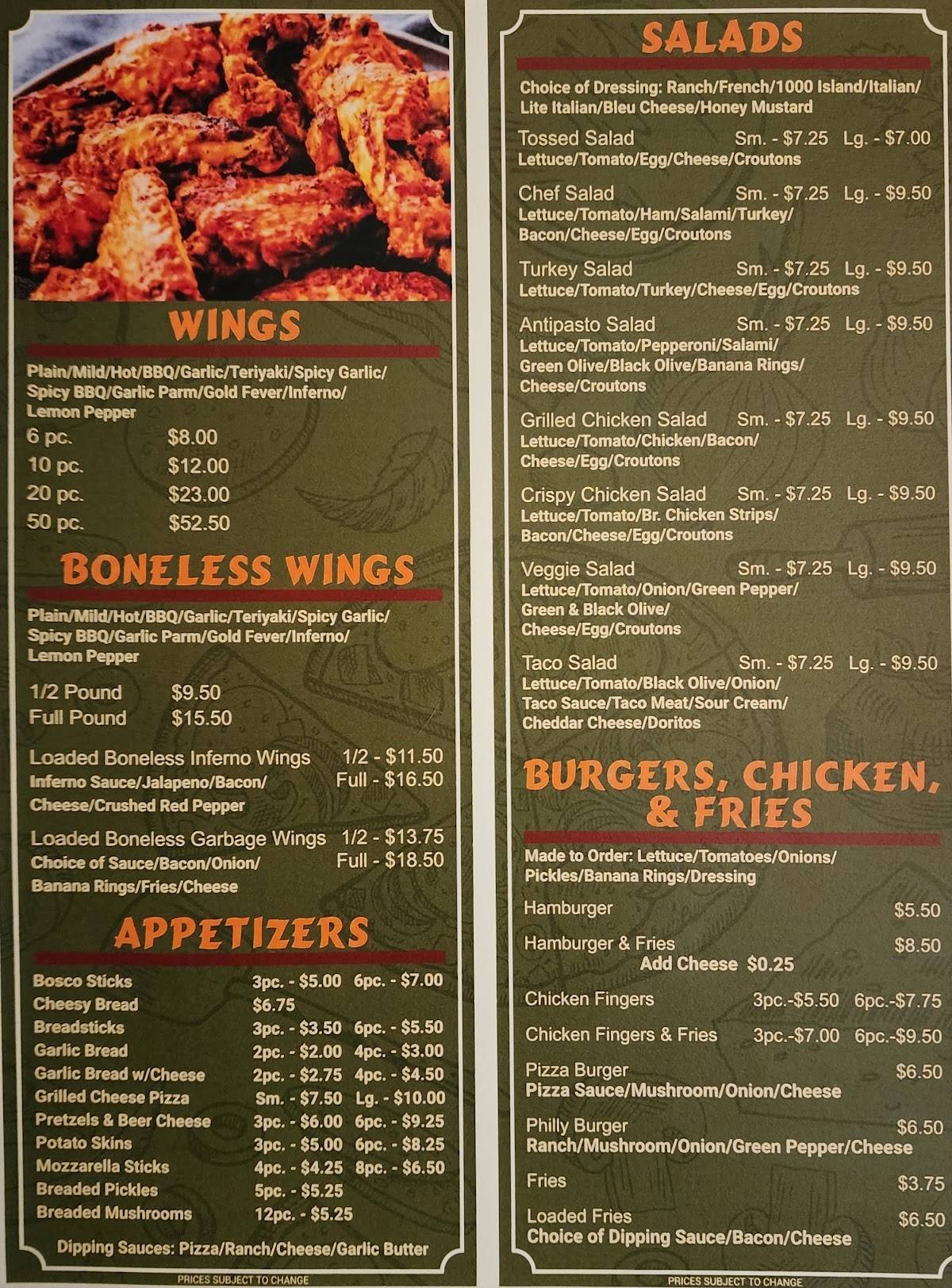 Menu at Padrone's Pizza of Shawnee (Dixie Highway) pizzeria, Lima, S ...