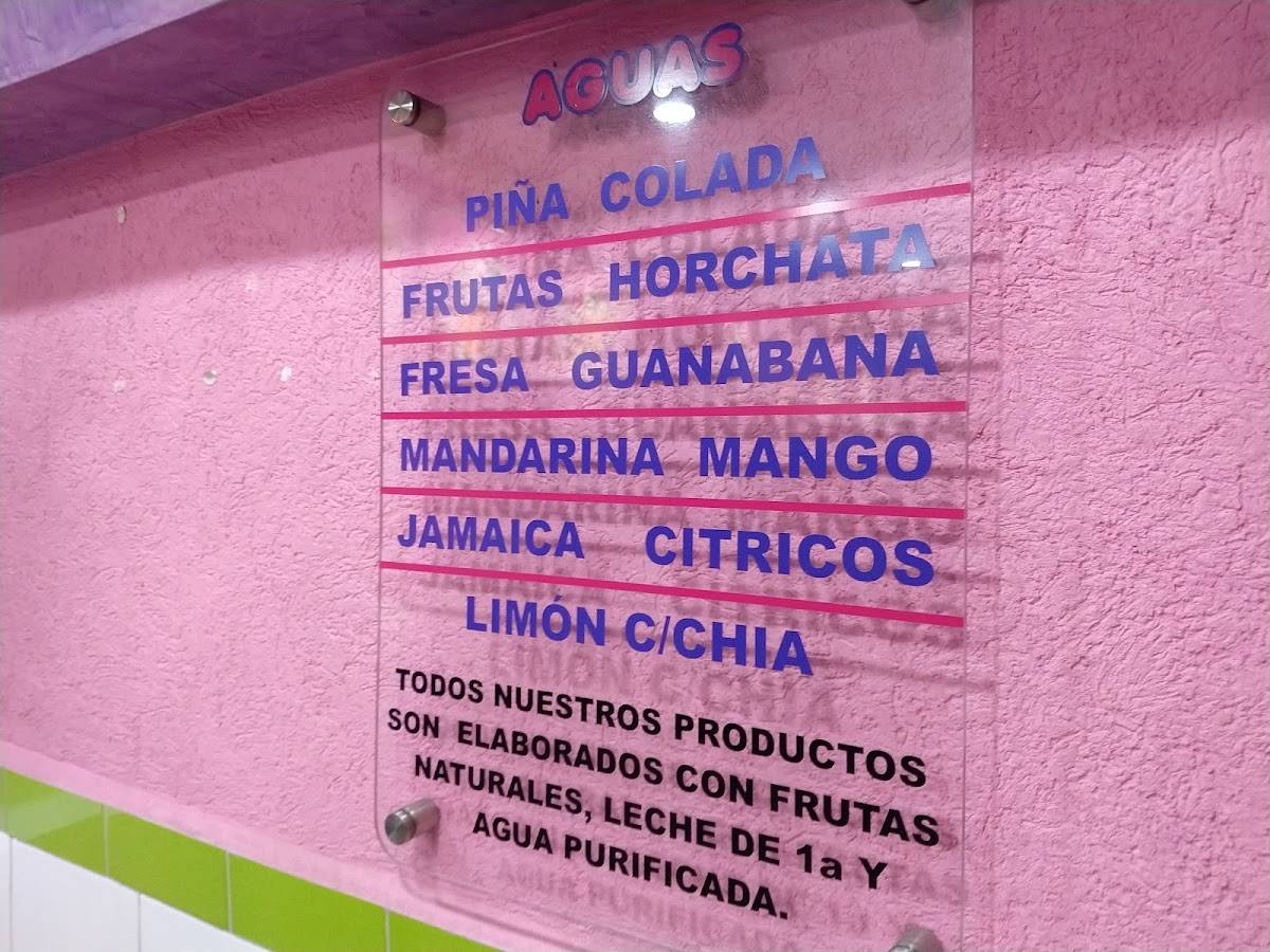 Carta de Paleteria Y Neveria La Michoacana Los Primos, Mexico