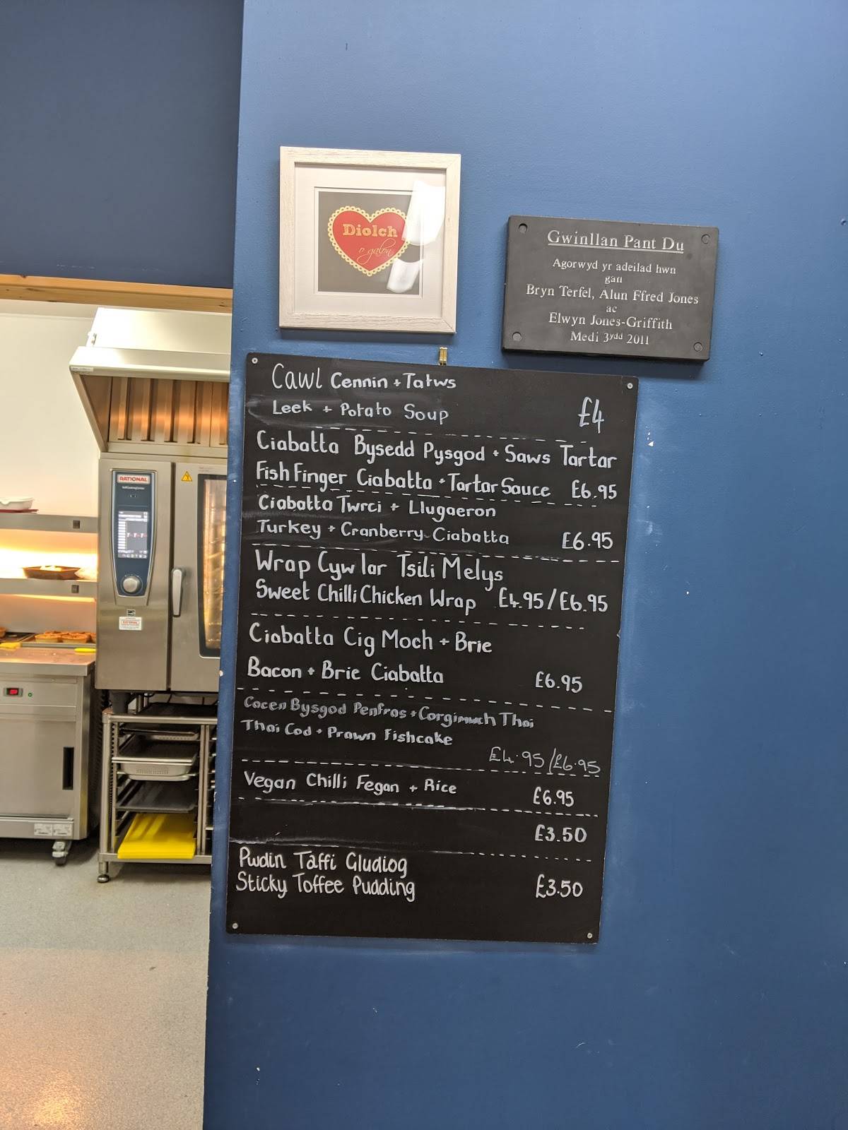 Menu at Pant Du Vineyard and Cafe, Penygroes