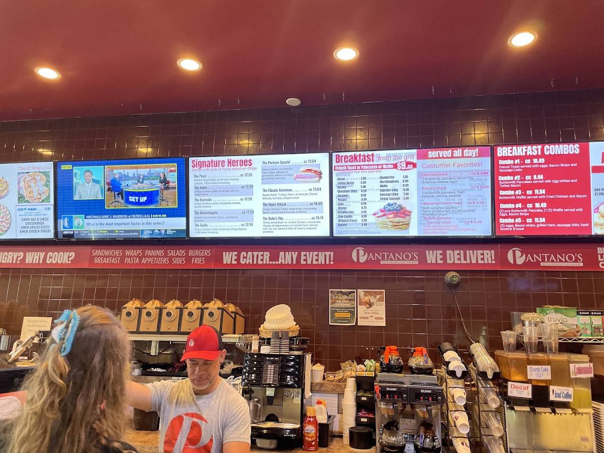 Menu at Pantano's Eatery restaurant, Plainview, 347 S Oyster Bay Rd