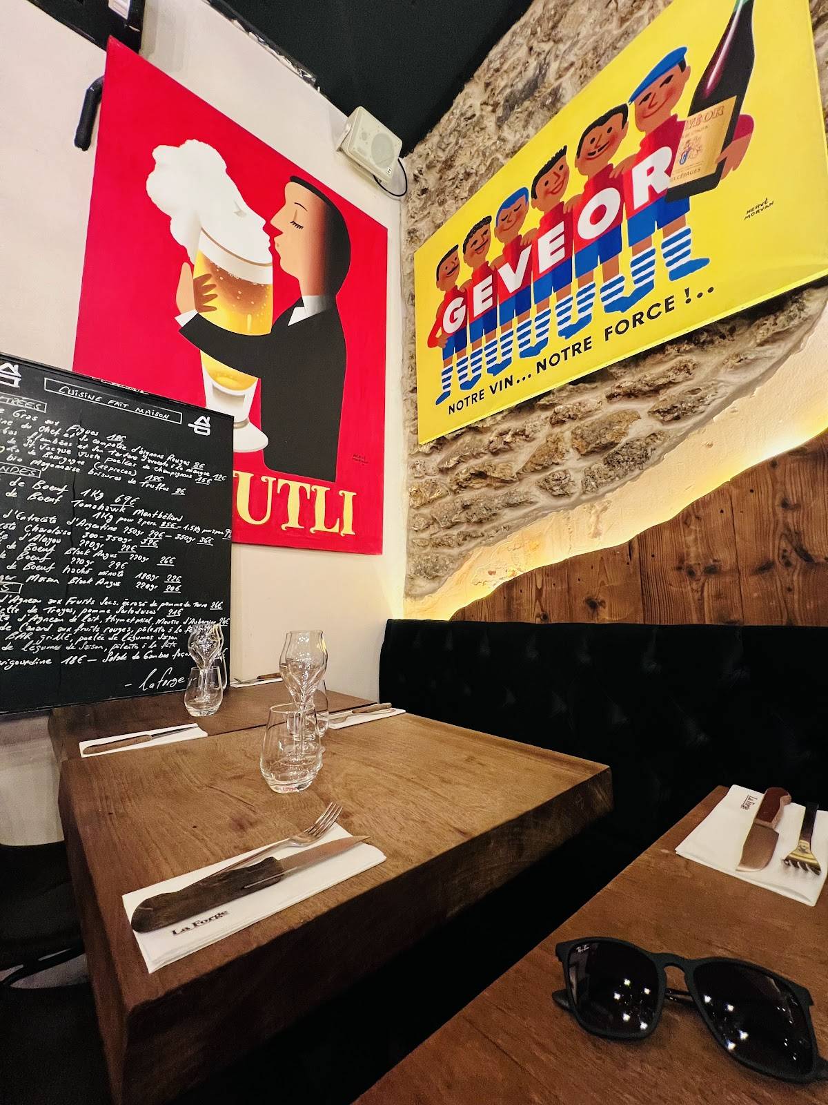 Menu at La Forge restaurant, Paris, 26 Av. Mathurin Moreau