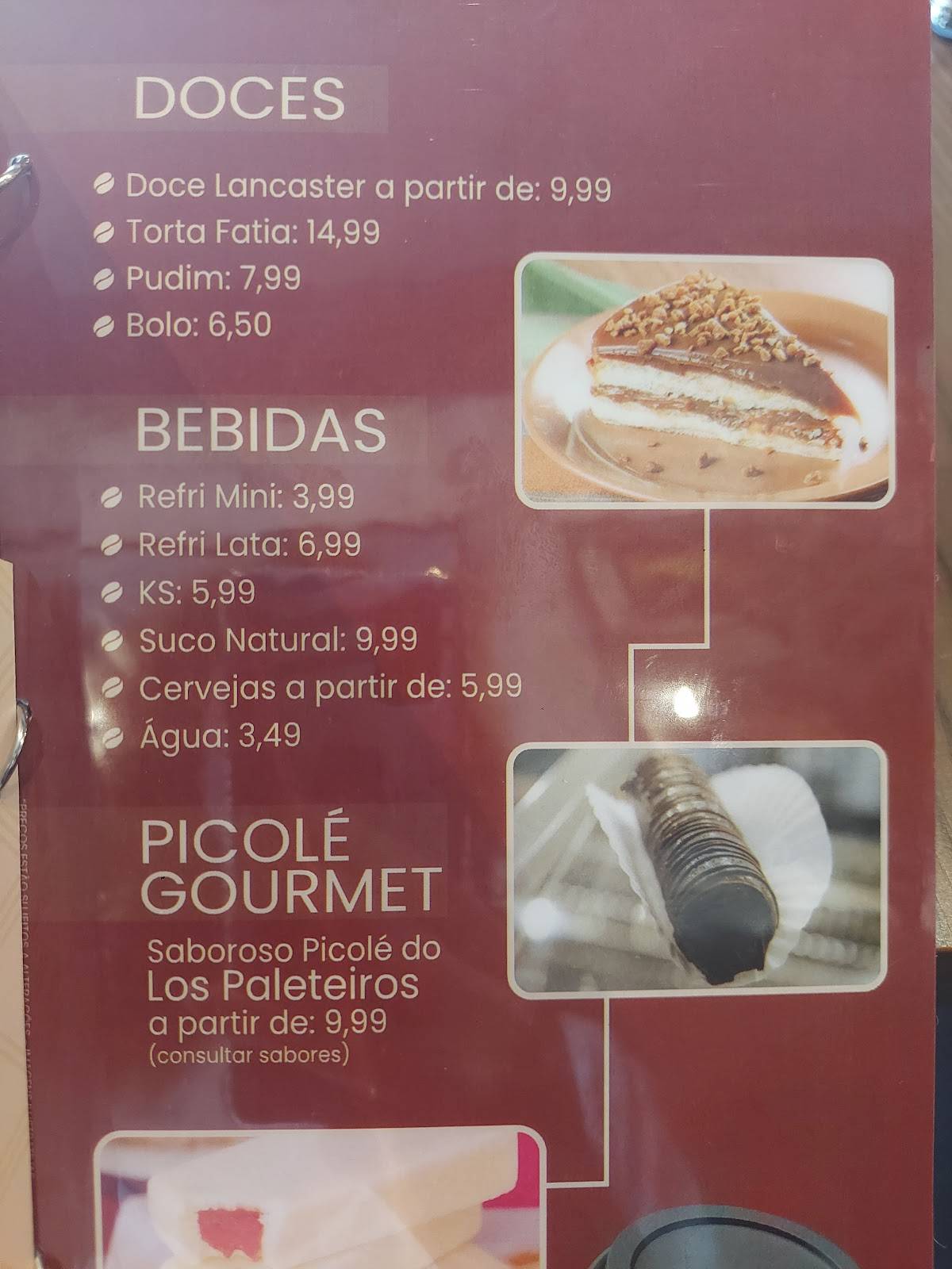Menu em Passeio Arte Café, Curitiba