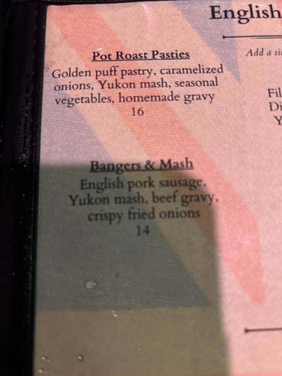 Menu at Calvert's in the Heights pub & bar, Pensacola