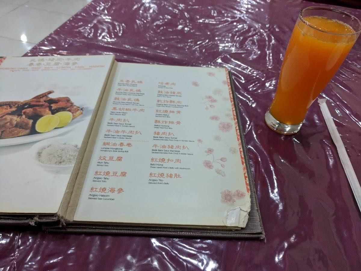 Menu at Permata Restaurant, Semarang