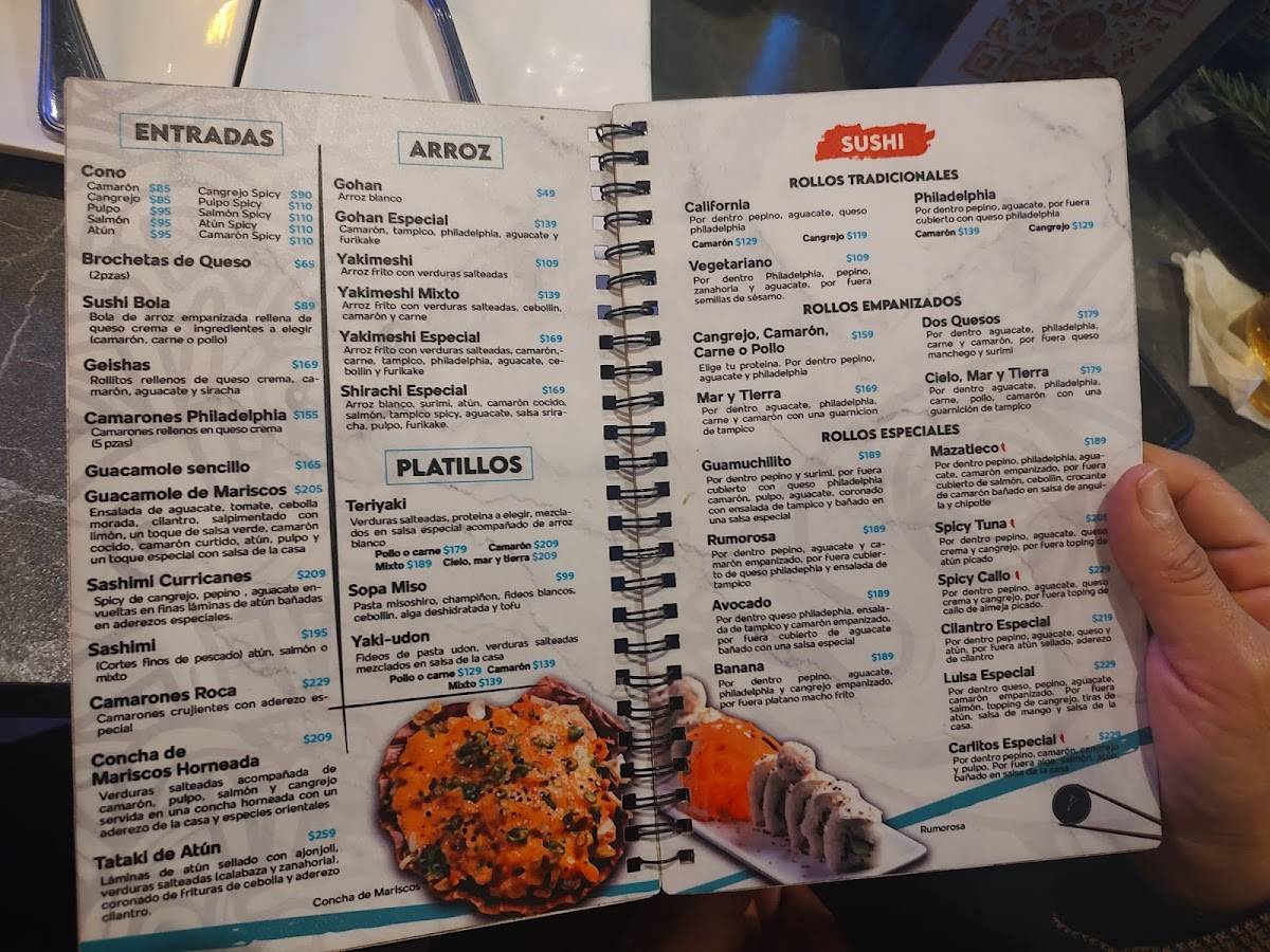 Carta del restaurante Pez Gallo Sushi & Cevicheria San Luis, San Luis ...