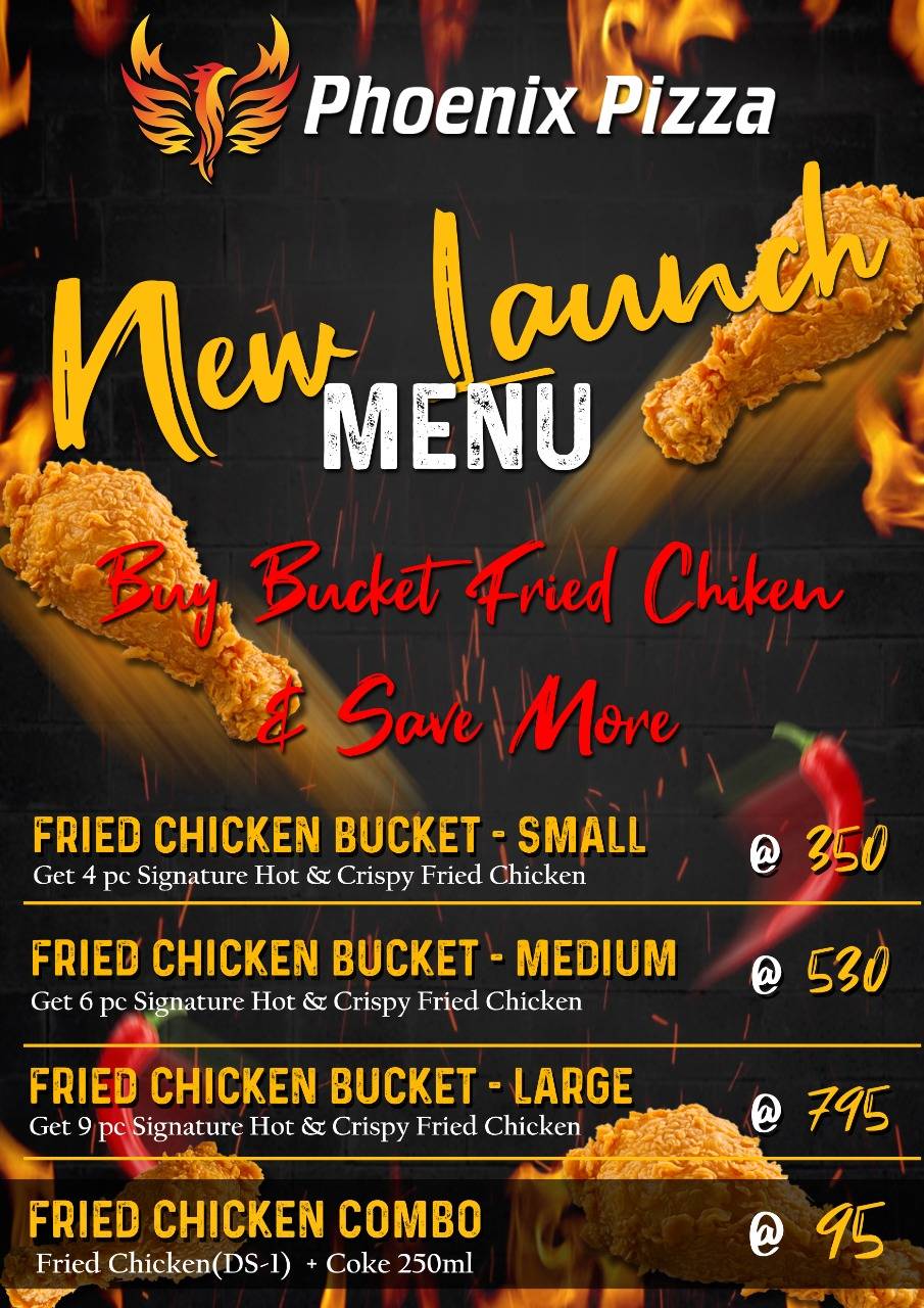 Menu at Phoenix Pizza, Bengaluru