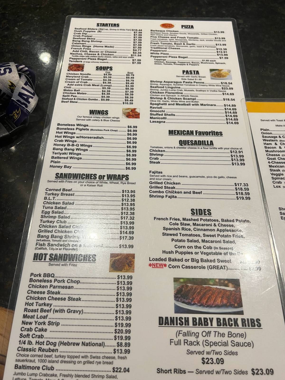 Menu at Pikes Cinema Bar and Grill, Pikesville
