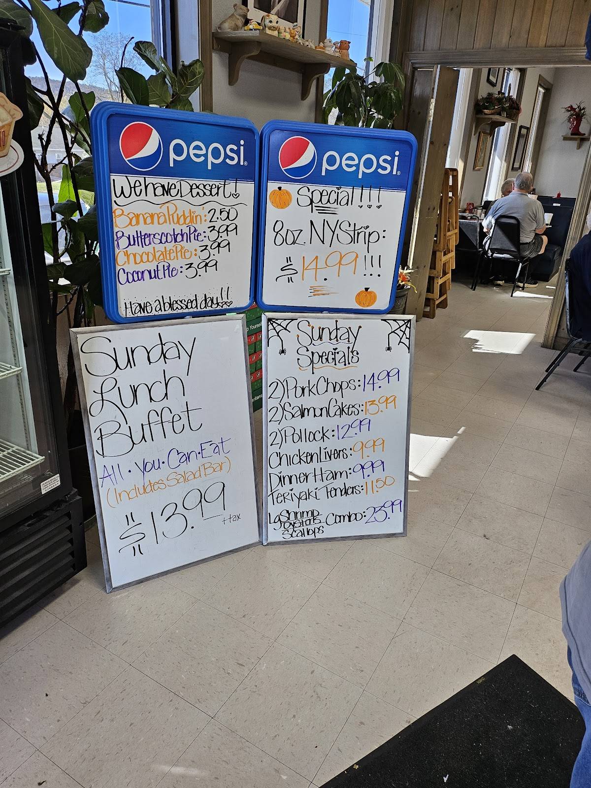 Menu at Pines Restaurant of Sparta, Sparta