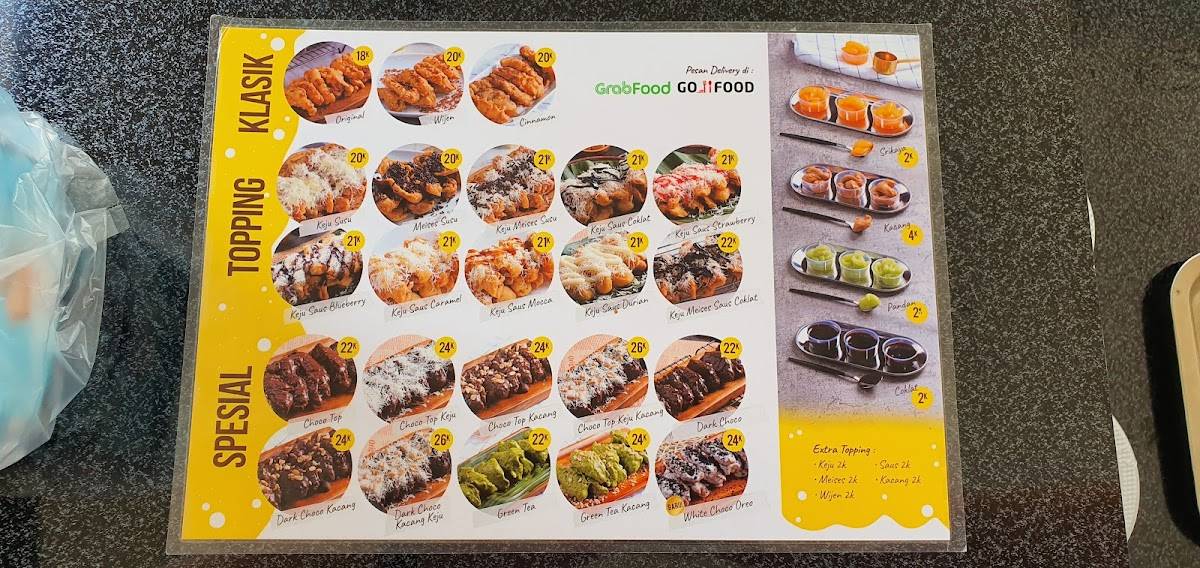 Carta del café Pisang Goreng Djakarta POKETS (Superindo, Pondol Kelapa ...