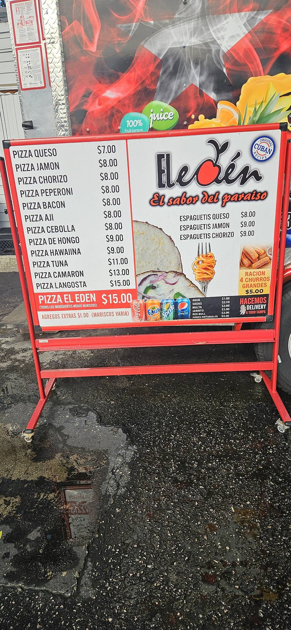 Carta del restaurante Pizza Cubana Arminia, Tampa, 5610 N Armenia Ave