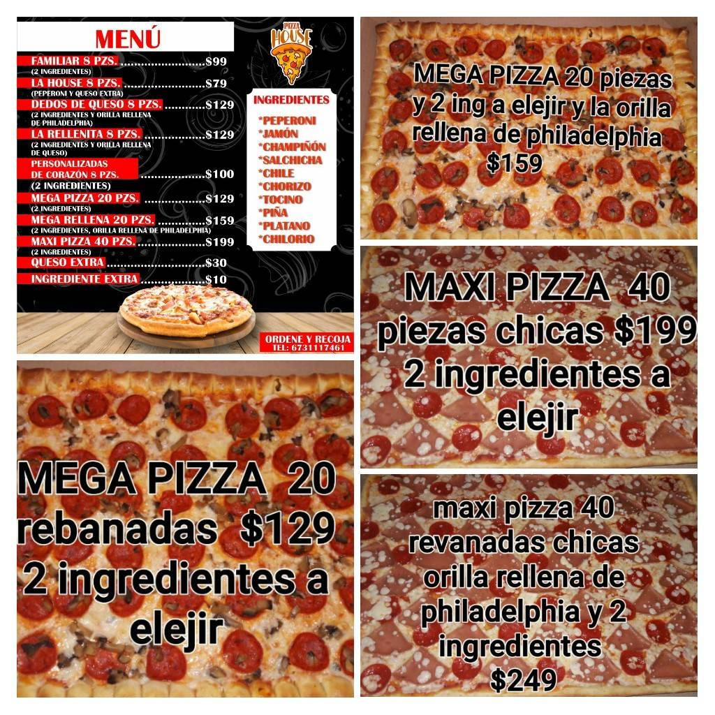Menu at Pizza house guamuchil sinaloa restaurant, Guamúchil