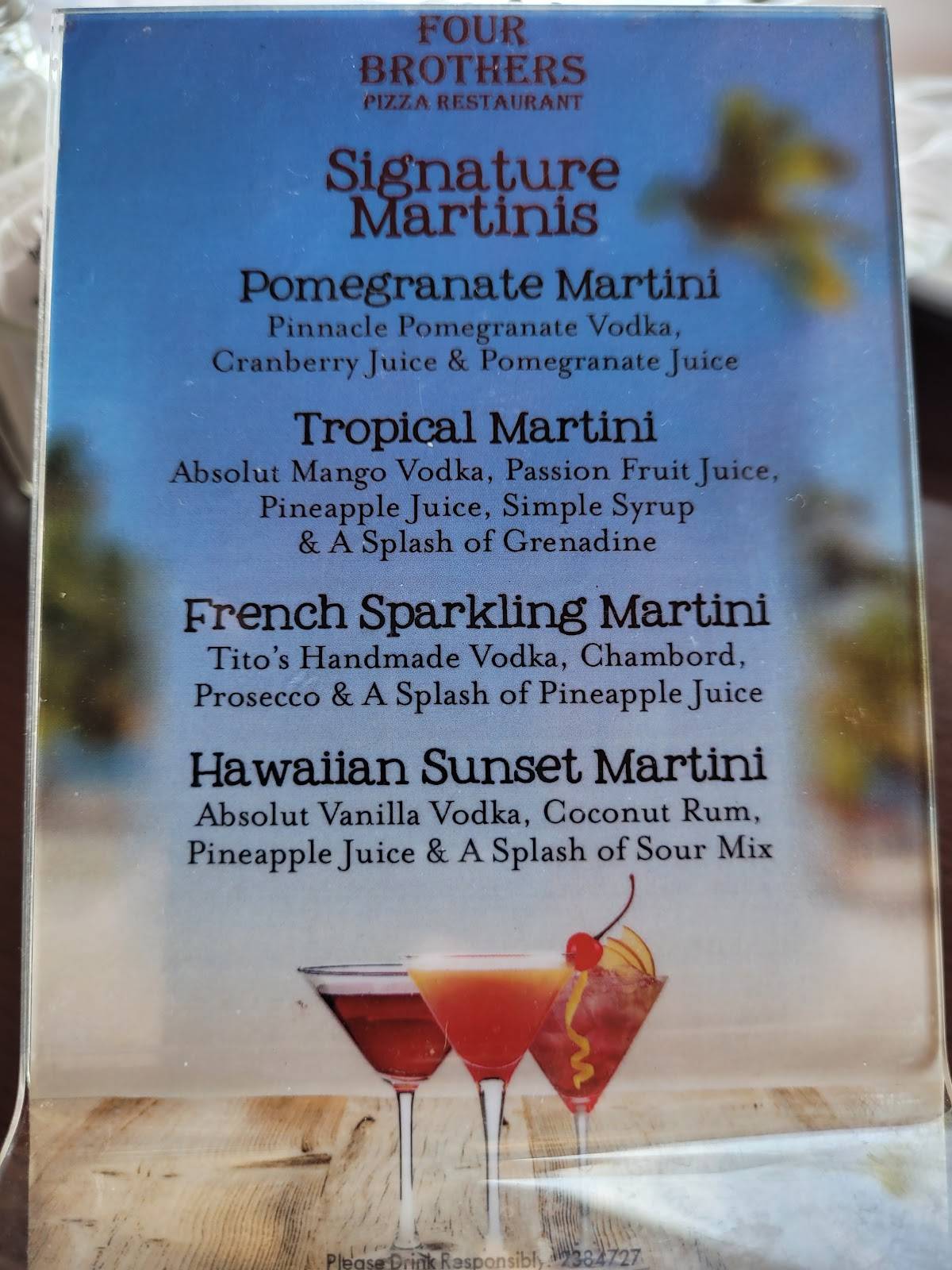 Menu at Four Brothers Pizza Restaurant, Mahopac