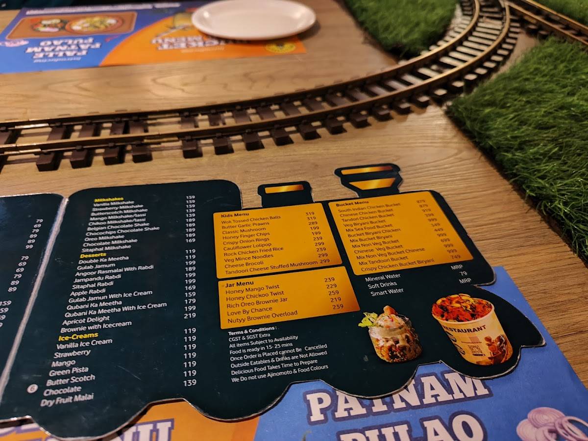 Menu at Platform65 The Train Theme Restaurant - Vizag, Visakhapatnam