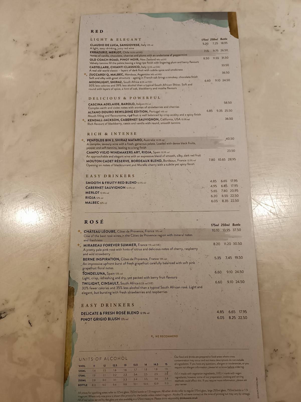 Menu at Plough Cambridge pub & bar, Cambridge, Green End